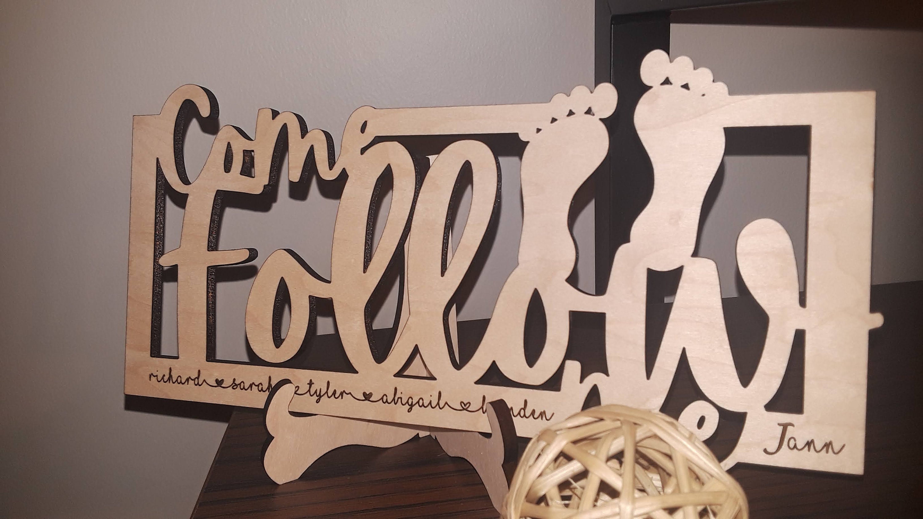 Come Follow Me Decoration personalized - Etsy