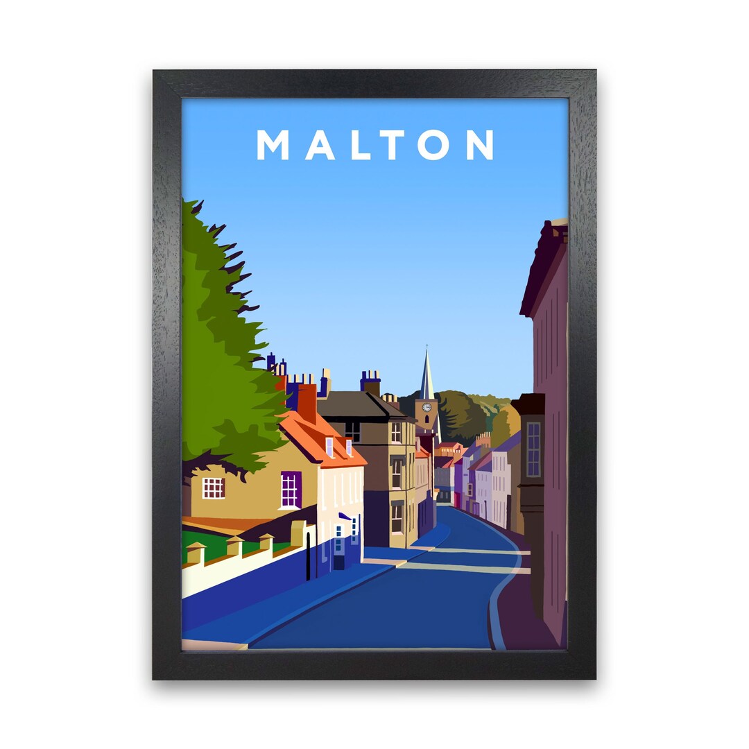 Malton Travel Art Print by Richard O'neill, Framed Wall Art - Etsy UK