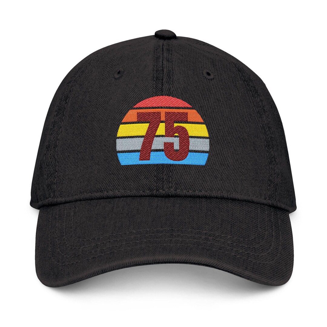1975 Embroidered Denim Cap, 50th Birthday Gift, Gift for Brother, Retro ...