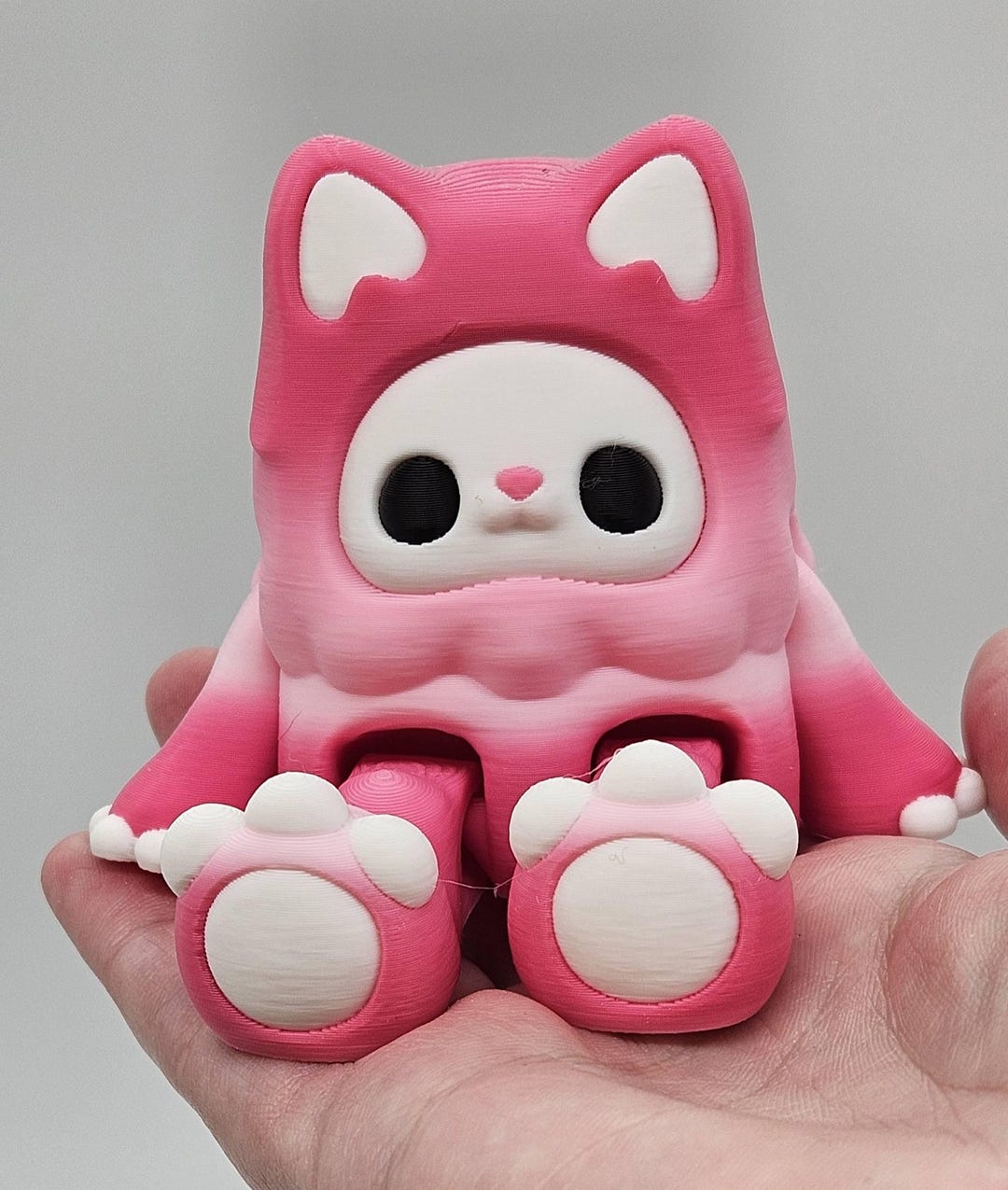 Cute Articulated Cat Yeti - Gift for Cat Lovers, Cat Moms - Etsy
