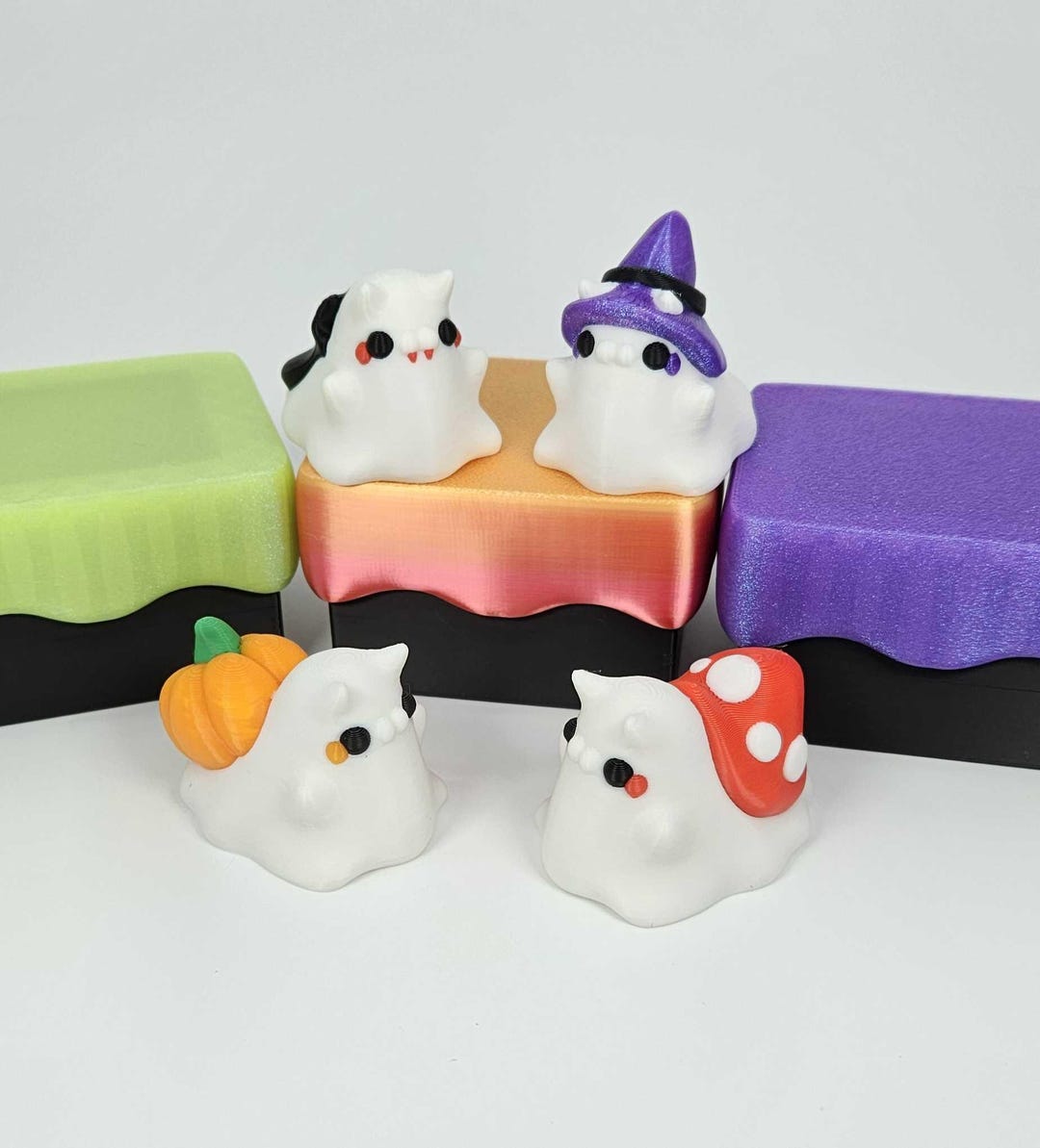 3D Printed Halloween Ghost Snails: Spooky Fall Decor Gifts - Etsy