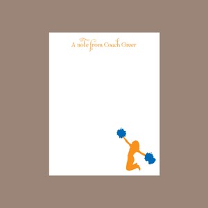 Cheerleading Notepad, Cheerleader, Coach Notepad Personalized Notepad ...