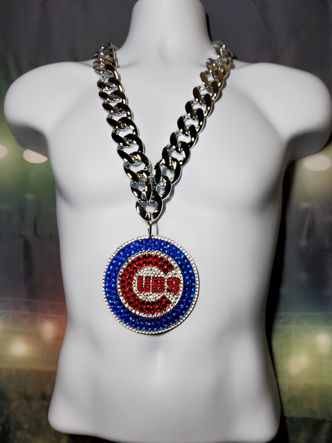 GIFT BOX Sports Basket Necklace Fans Illinois Team Acrylic Chain ...