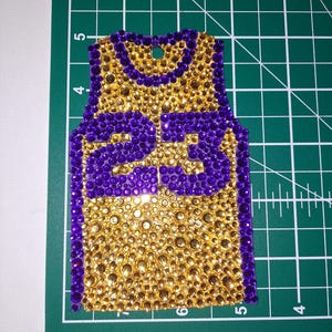Favorite Player Number 23 Basketball Jersey Bling Rhinestone Necklace ...