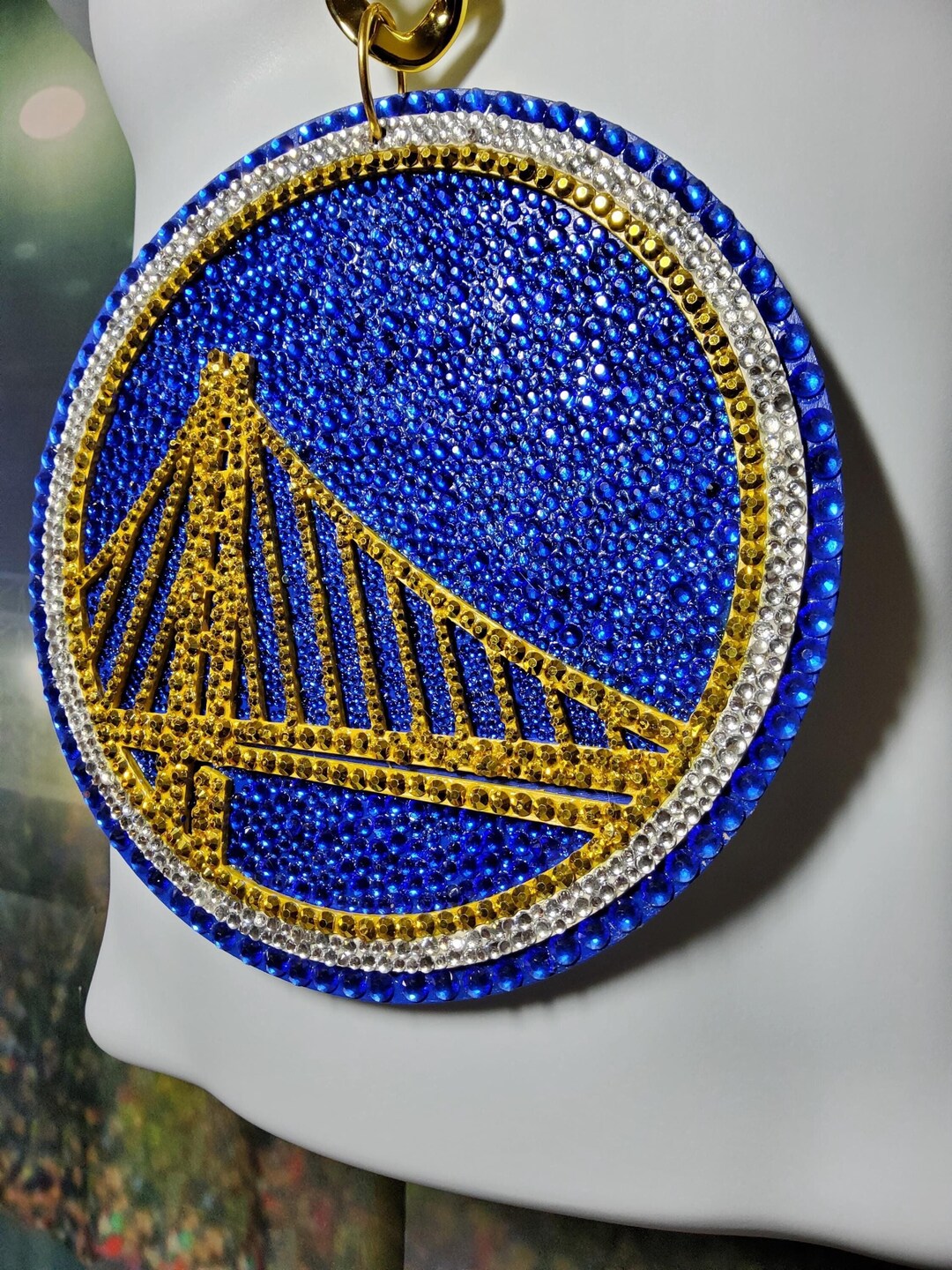 SF Bay Area Sports Fans Team Jumbo Logo Bling Chain Xl Pendant ...