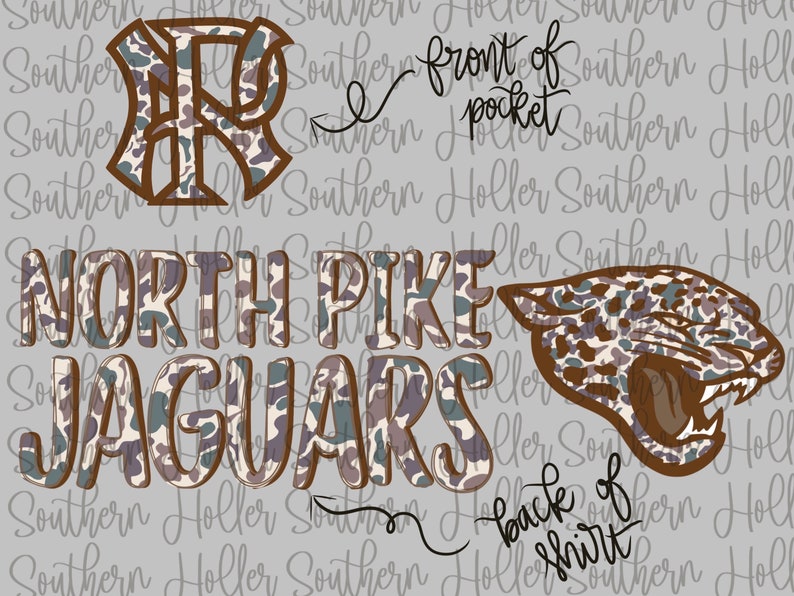 Vintage Camo, North Pike Jaguars,png,mascots,school Spirit,college ...