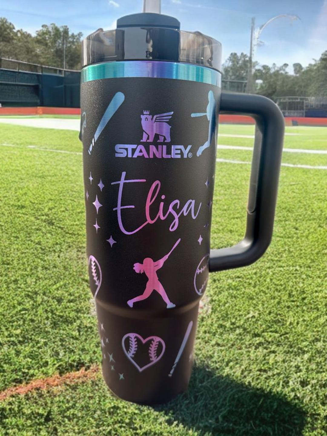 30 Oz. Girls Softball Stanley Quencher, Personalized Tumbler - Etsy