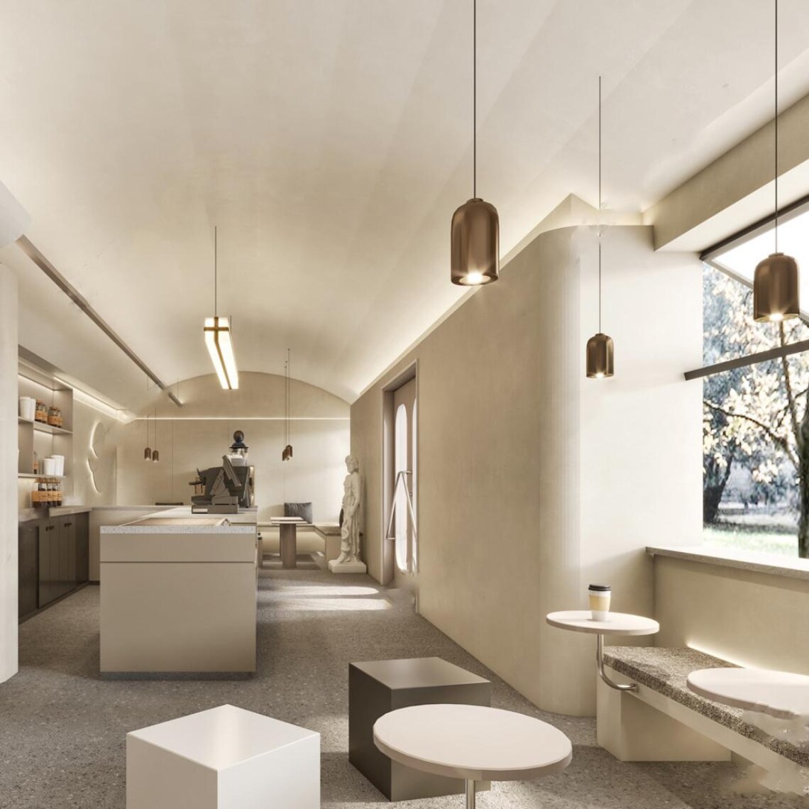 Modern Cafe 3D Sketchup Models: Restaurant Interior Design (digital ...