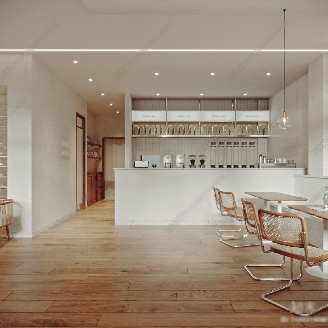 Modern Cafe 3D Sketchup Models: Restaurant Interior Design (digital ...
