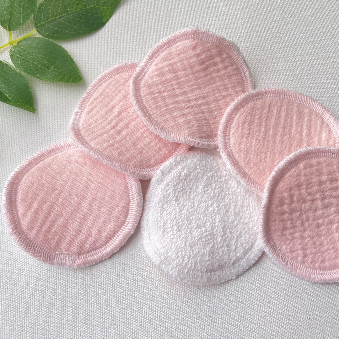 Cotton Double Muslin Gauze Fabric Face Rounds, TERRYCLOTH Back, Eye ...