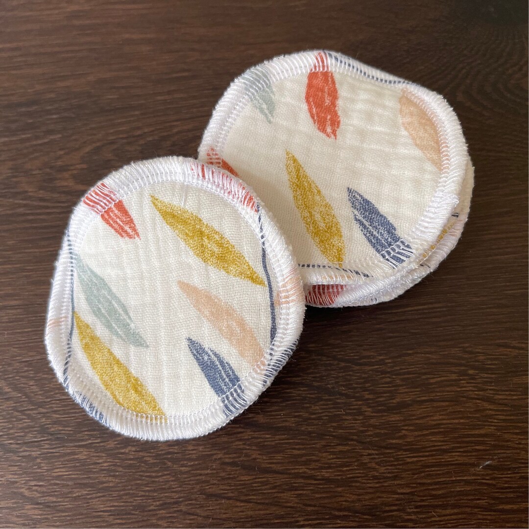 Reusable Cotton Muslin Gauze Face Rounds, Flannel Backing, Washable ...