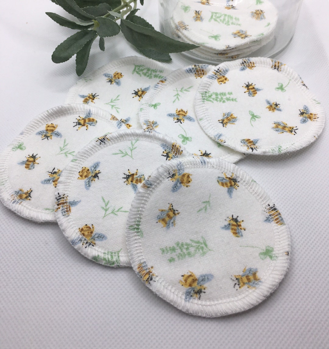 Cotton Flannel Face Rounds, Eye Makeup Remover Pads, Reusable Face ...