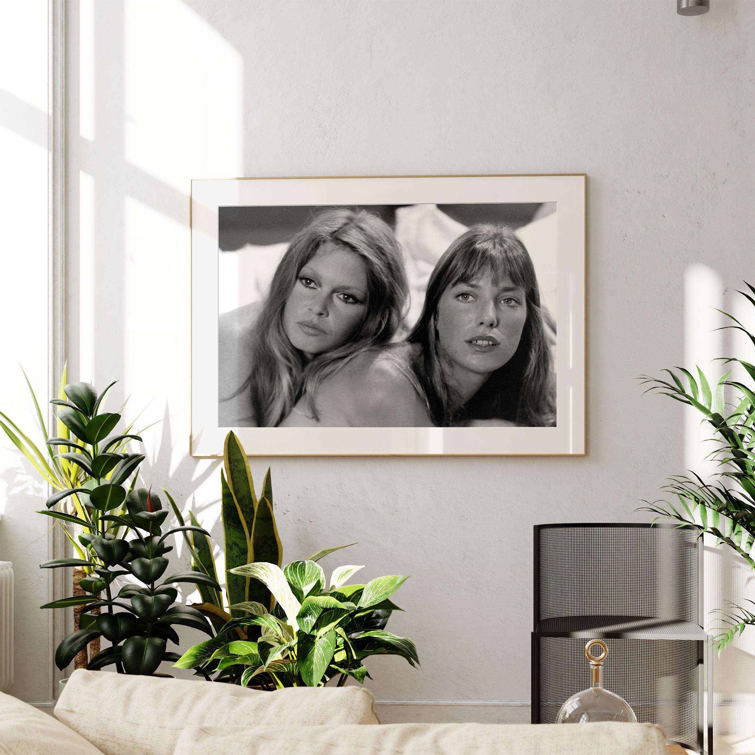 Brigitte Bardot, Jane Birkin, Photography Print, Hollywood Wall Art ...