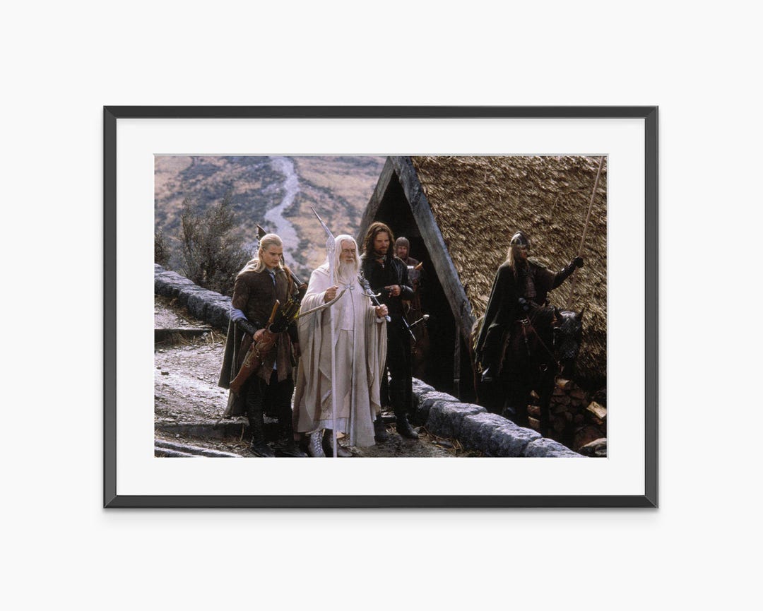 The Lord of the Rings Print, Gandalf, Legolas, Aragorn, Movie Scene ...