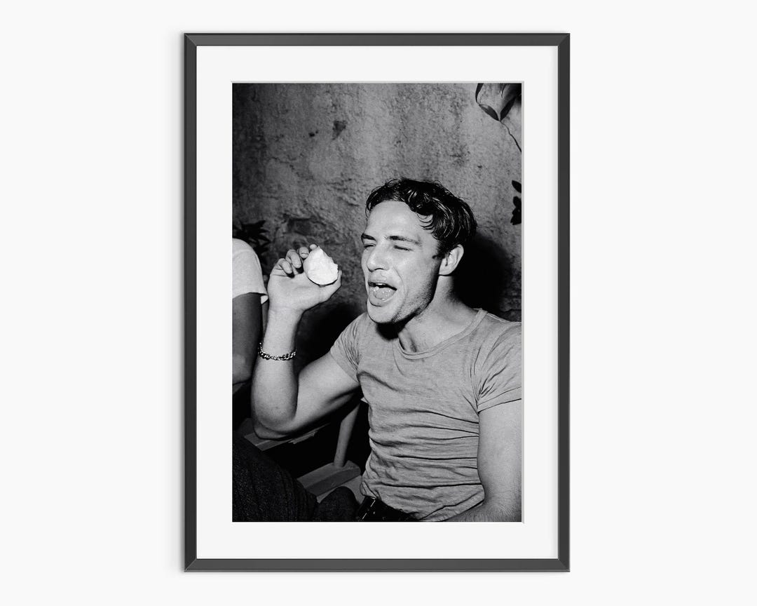 Marlon Brando, Photography Prints, Celebrity Portrait, Vintage Poster ...