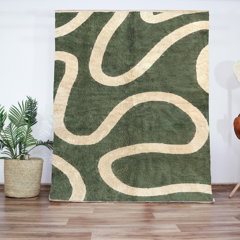 Green Rug Lines - Etsy