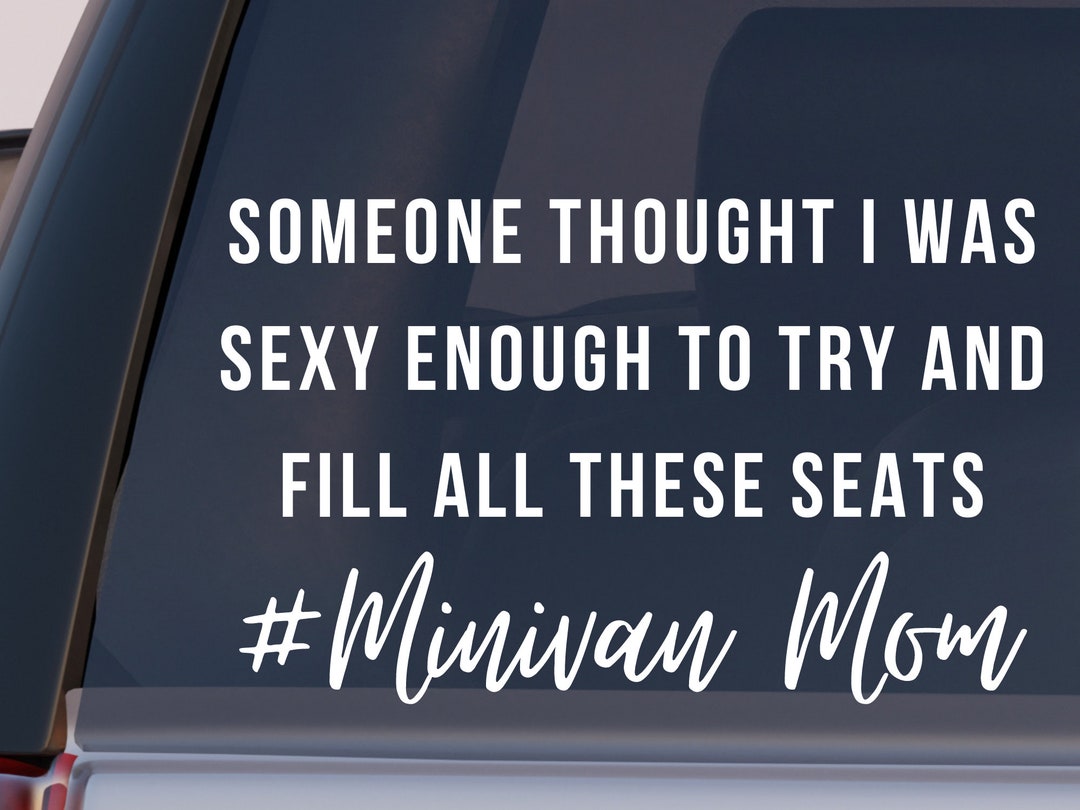 Minivan Mom Window Decal - Etsy
