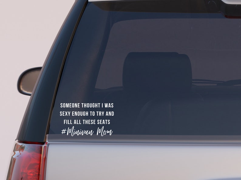 Minivan Mom Window Decal - Etsy