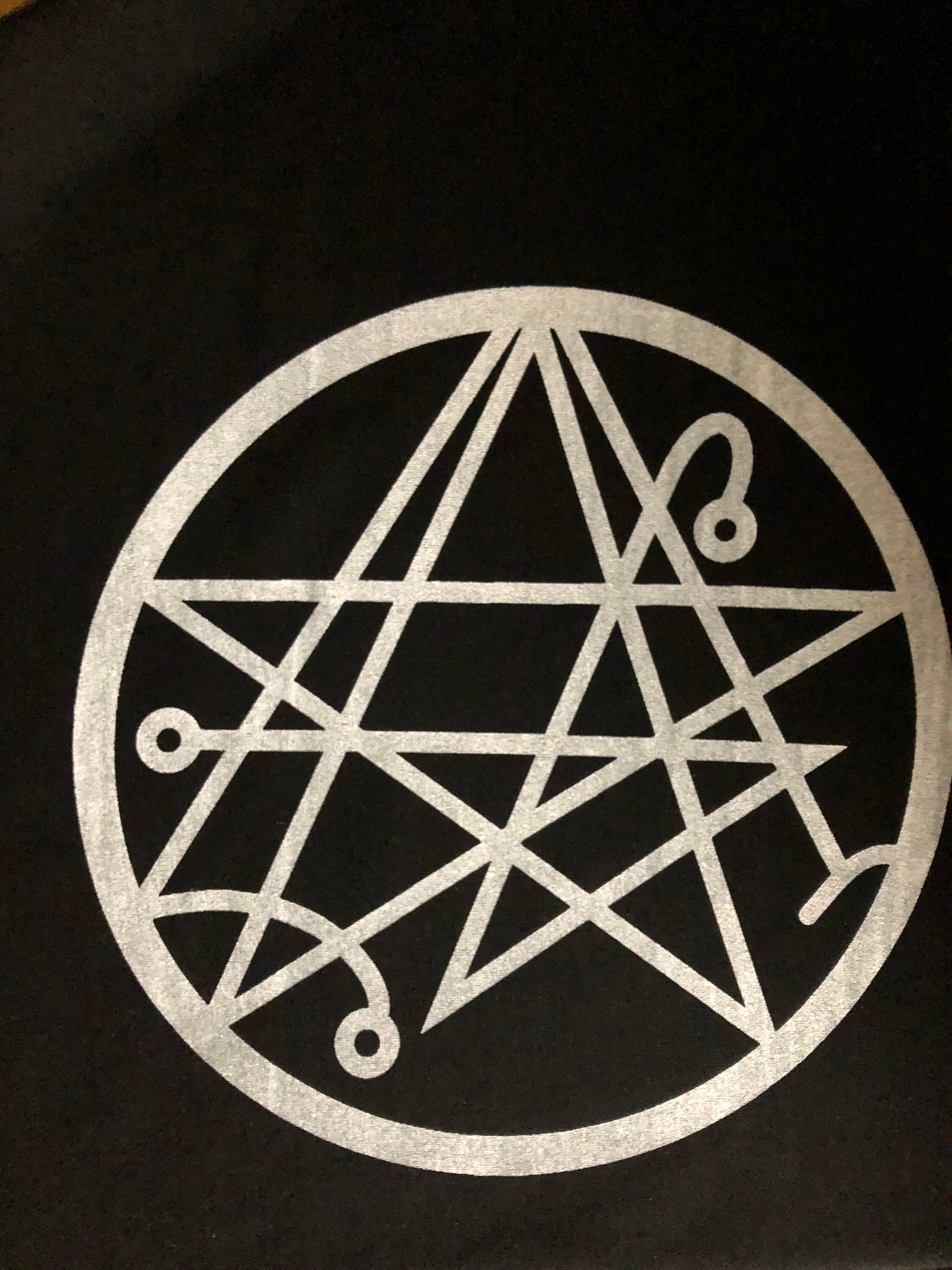 Screen Printed Necronomicon Sigil Hooded Cloak - Etsy