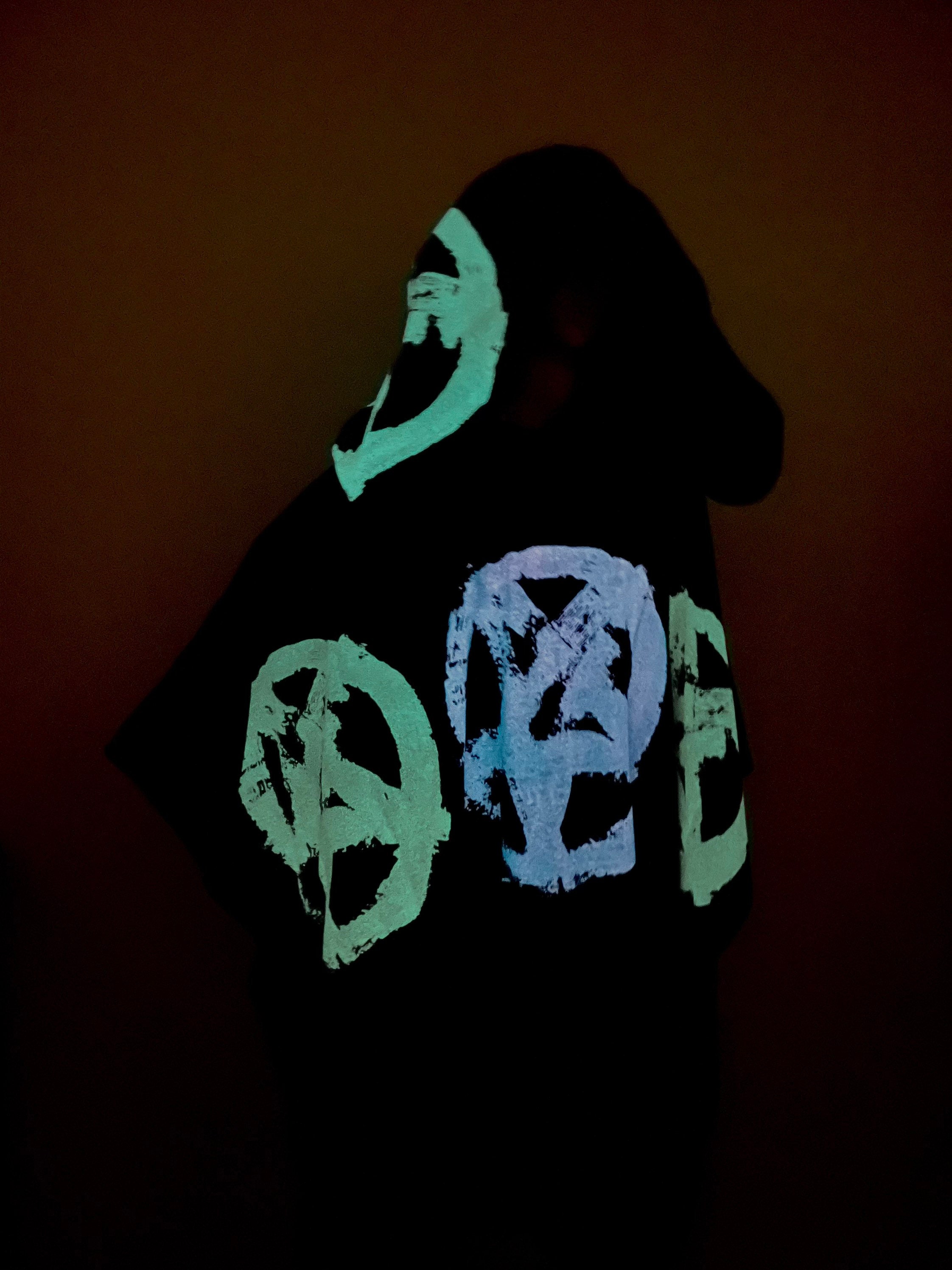 Glow in the Dark Pentagram Witches Cloak - Etsy