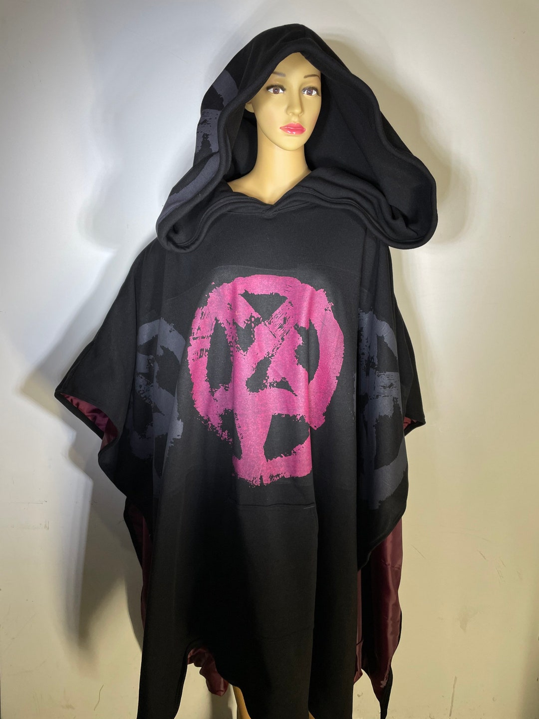 Glow in the Dark Pentagram Witches Cloak - Etsy