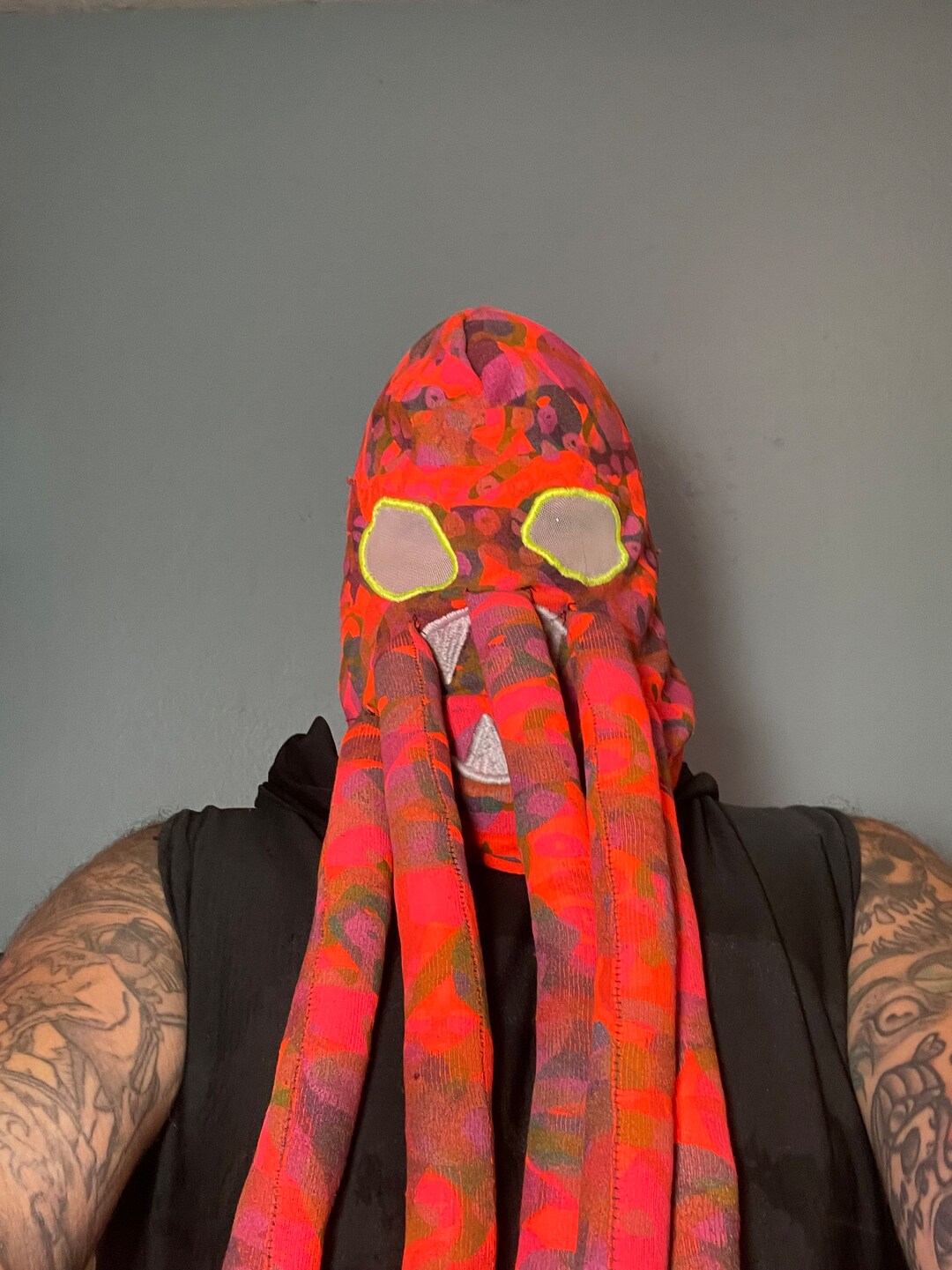 Screen Printed Tentacle Mask - Etsy