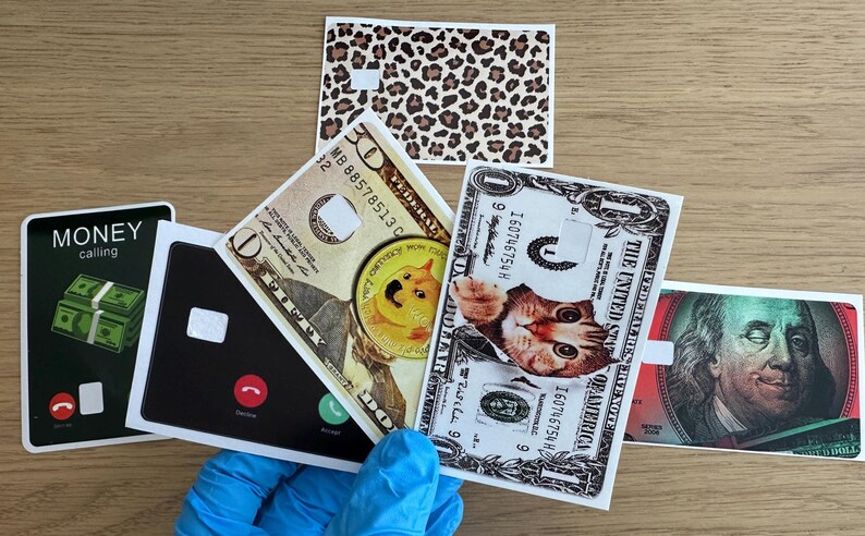 Funny Credit Card Skins | Doge Money | Cat Dollar | Leopard Print ...