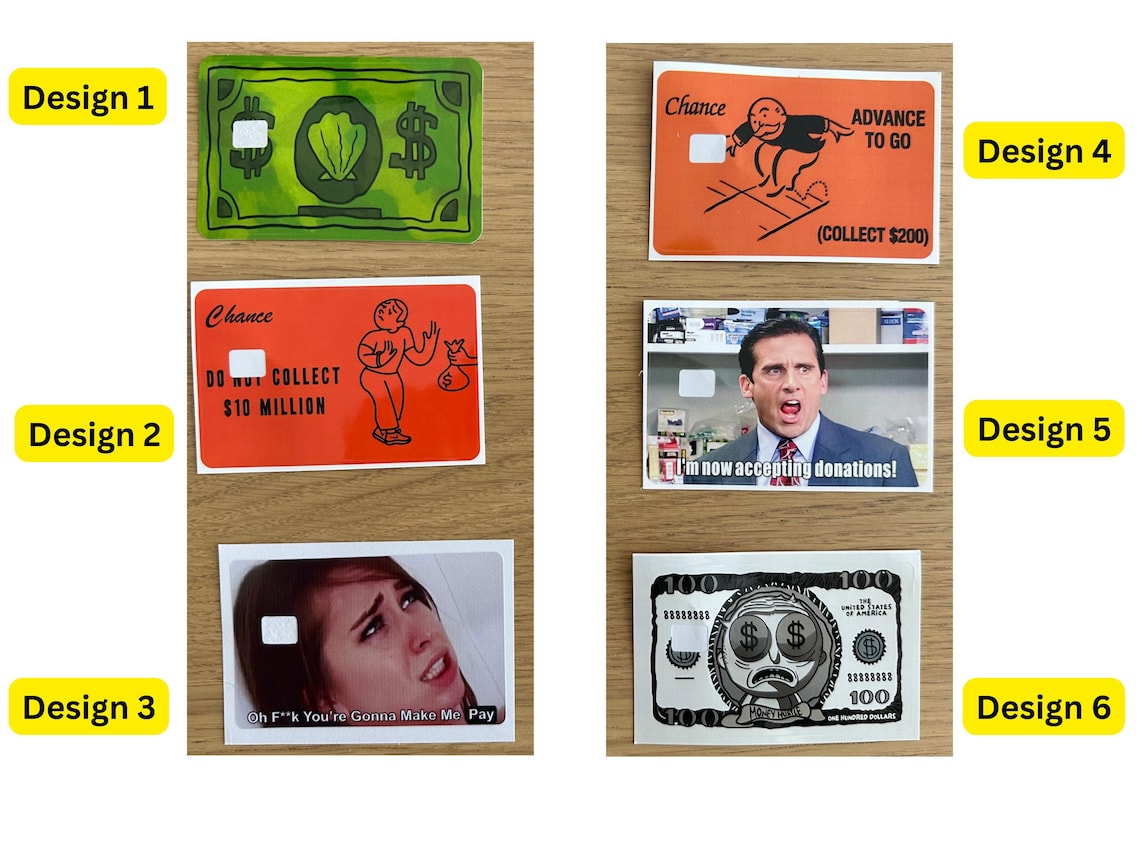 Funny Meme Credit Card Skins | Monopoly Parody | Internet Reactions ...