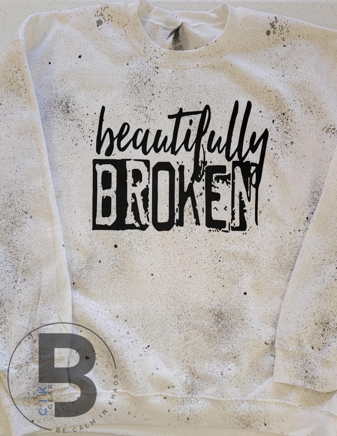 Beautifully Broken Paint Splatter Sweatshirt - Etsy