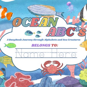 Ocean Abc's Printable Busy Book for Kids / Toddlers - Etsy