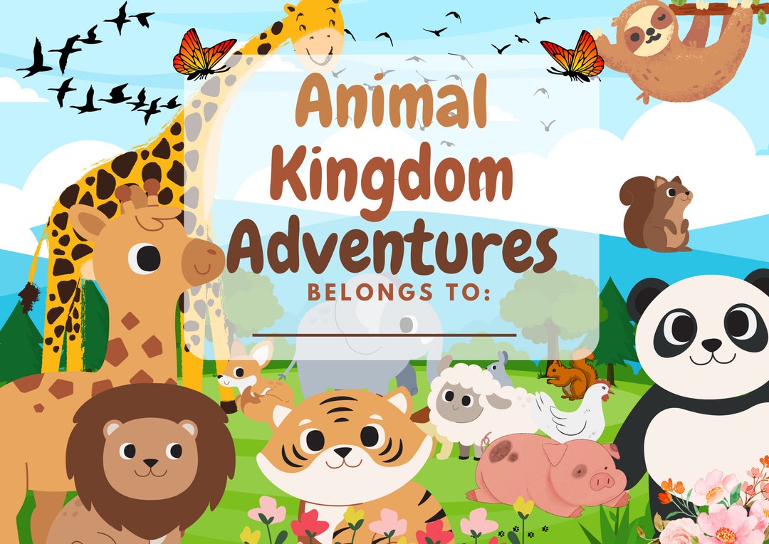 Animal Kingdom Adventures Printable Busy Book for Kids and Toddlers - Etsy