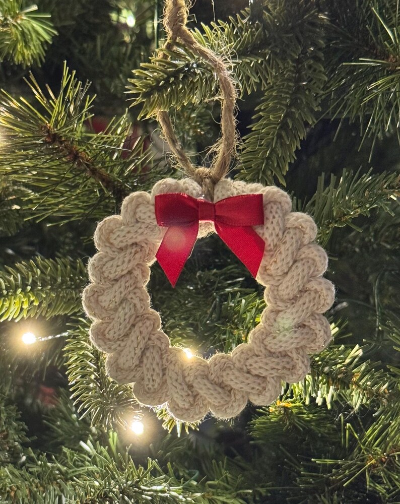 Set of 3 Macrame Wreath Ornaments Handmade Christmas Ornaments - Etsy