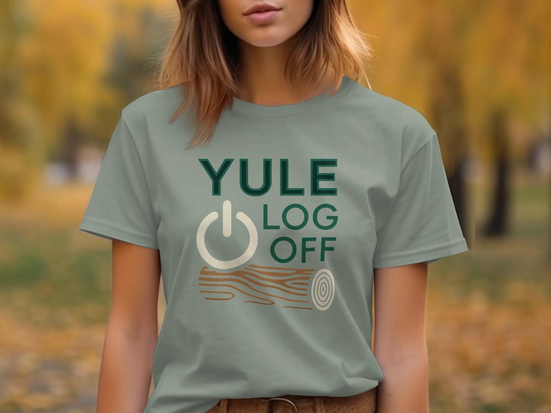 Funny Yule Log off Christmas T-shirt, Holiday Humor - Etsy