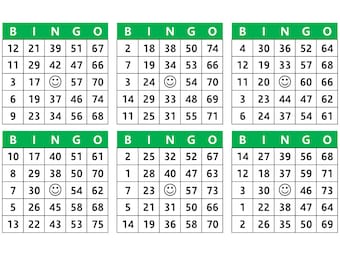 BINGO Cards 360 Count Black Header - Etsy