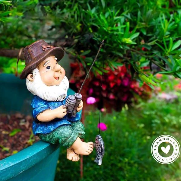 Fisherman Gnome - Etsy