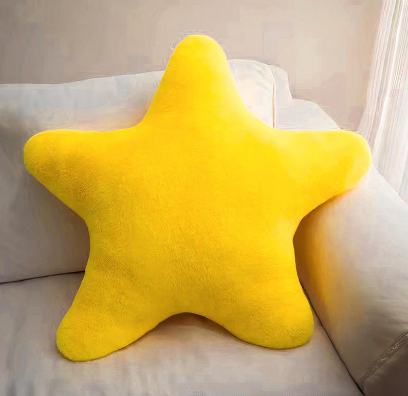 Star Shaped Fluffy Pillow Star Pillows Star Plushy Seat Cushions Room ...