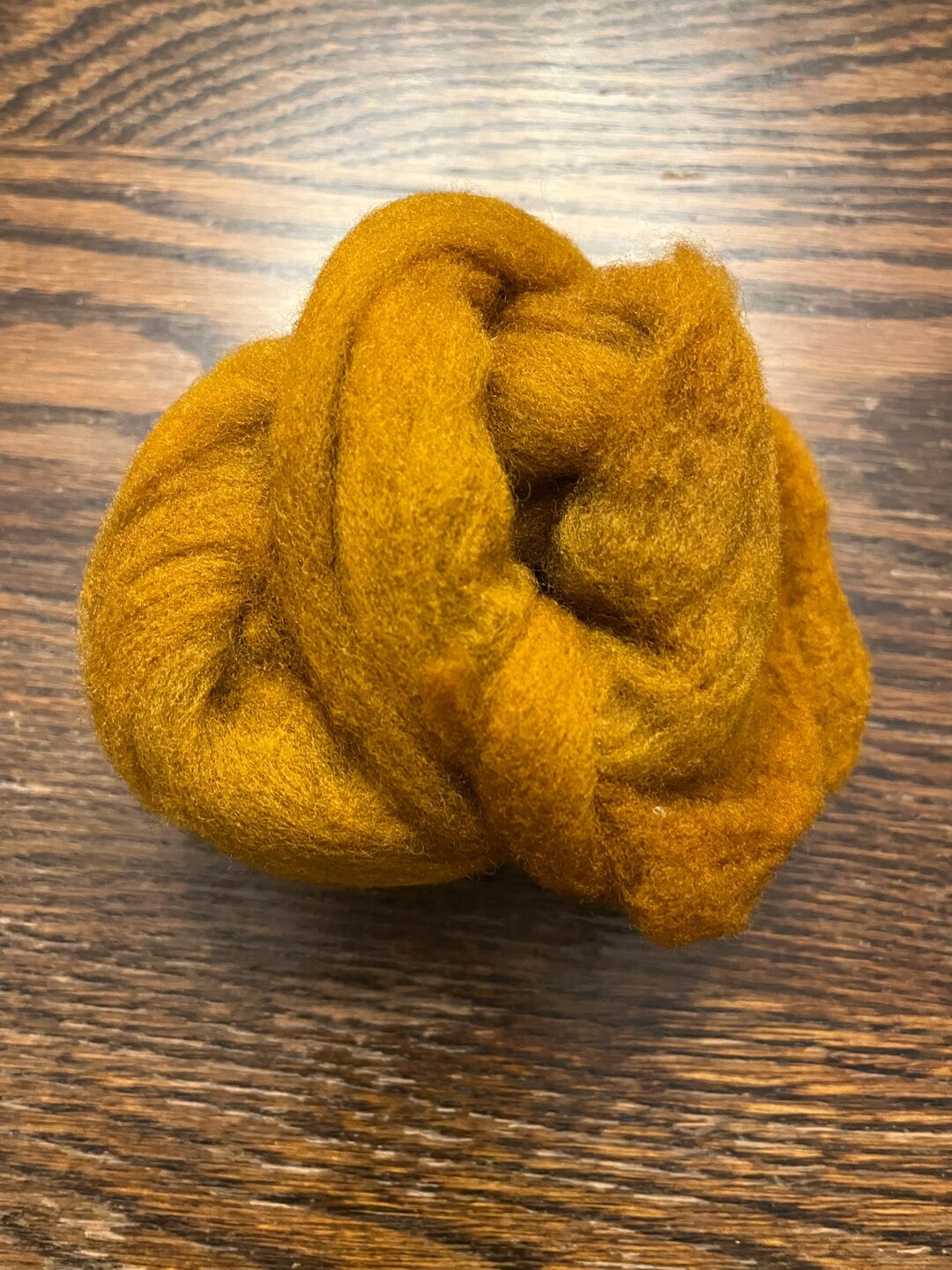 Dark Golden Brown Wool Roving .25 Ounces - Etsy
