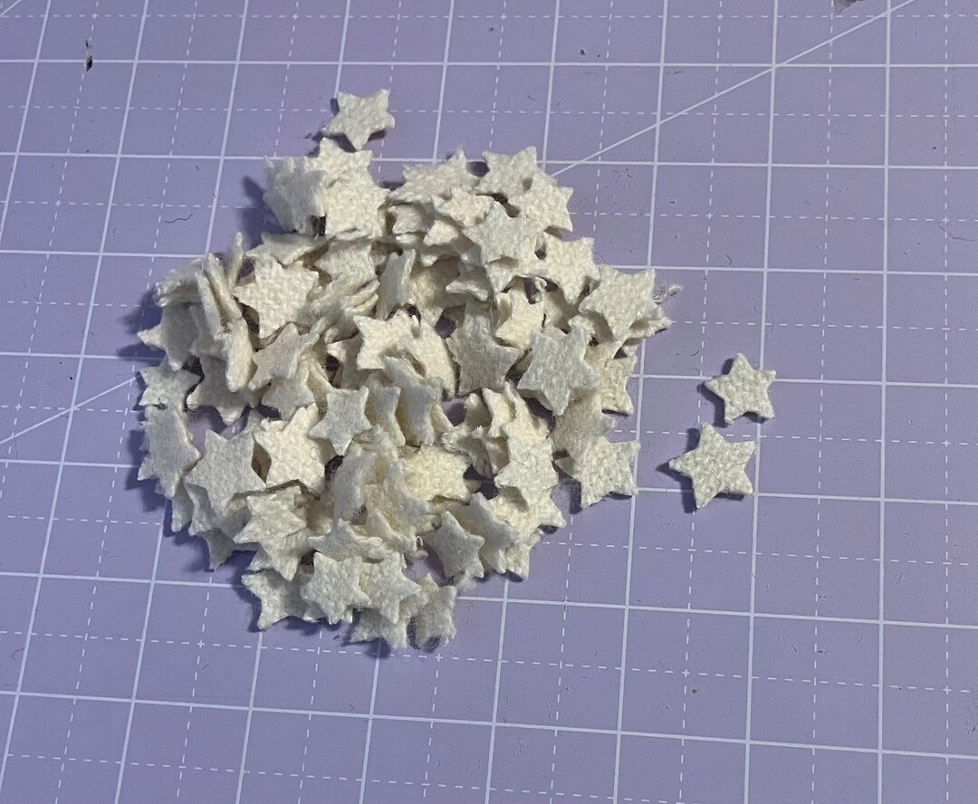 Small Wool Stars You Choose Color 100 Pcs - Etsy