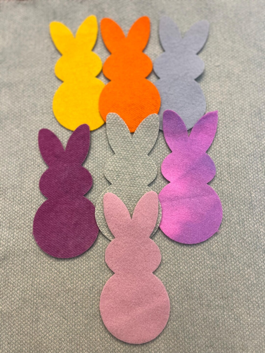Peeps Pre-cut Wool Choose Your Color 4pcs per Lot Gold,orange,blue,pink ...
