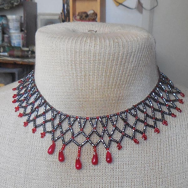 Blood Drop Bead - Etsy