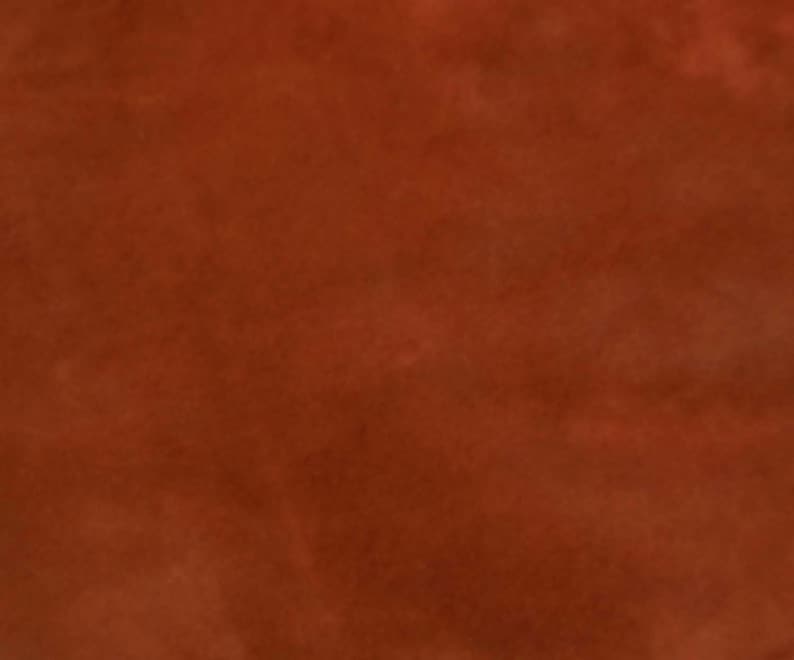 Russet Chestnut Brown Suede Leather Irregular Shape 61 x 35 | Etsy