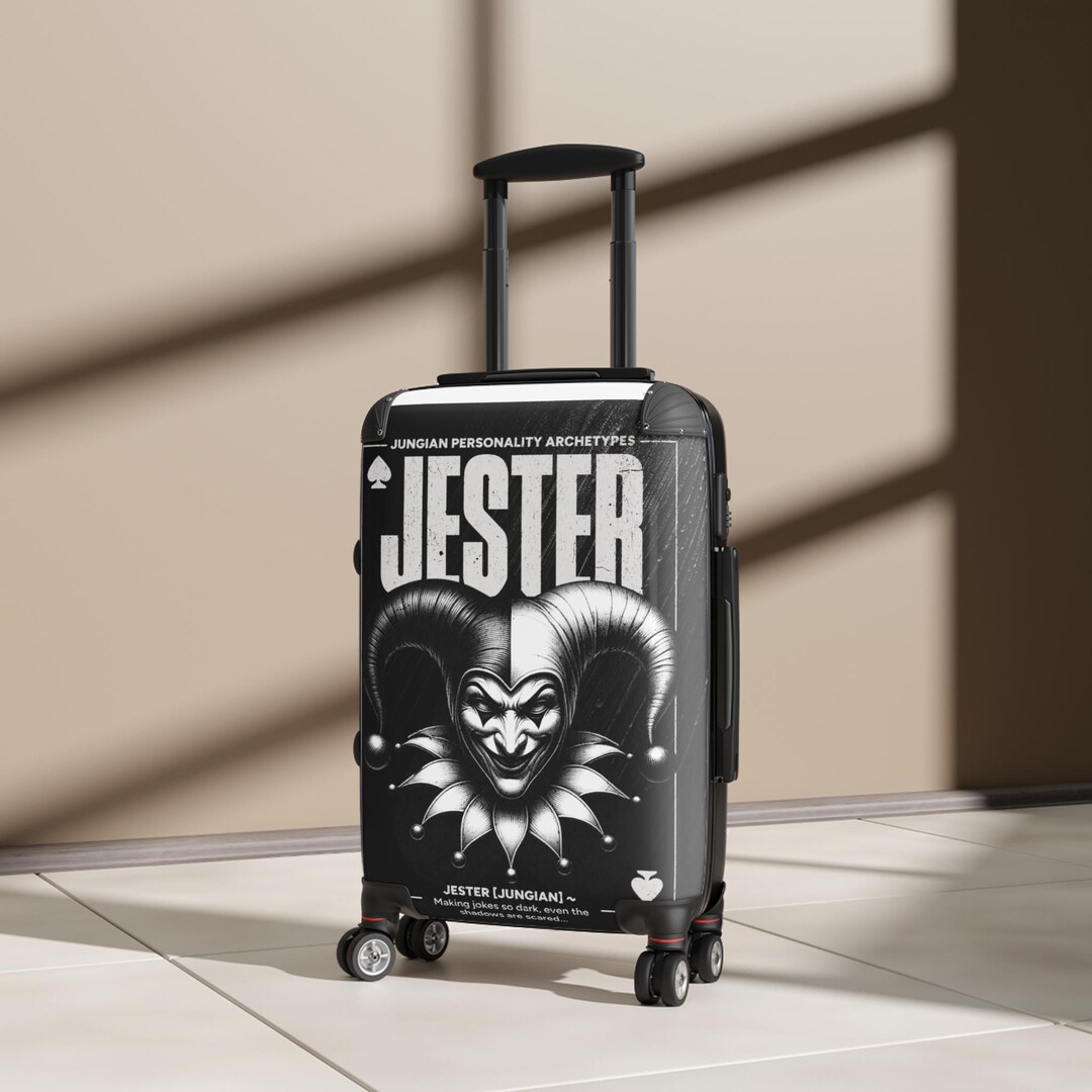 Jester Suitcase, Clown Luggage Bag, Circus Travel Case, Fun Traveler ...