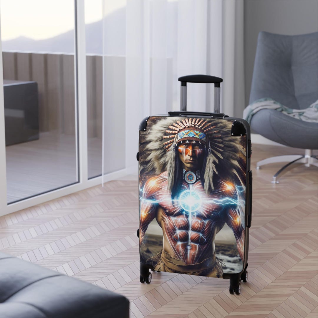Vibrant Native American Design Suitcase, Travel Gear, Luggage, Unique ...