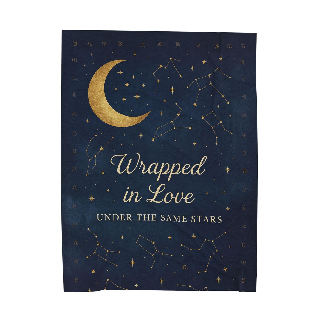 Plush Blanket, Celestial Night Sky Home Decor, Cozy Throw for ...