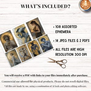 Ancient Greece Junk Journal Ephemera Kit, Printable Ephemera Tags ...