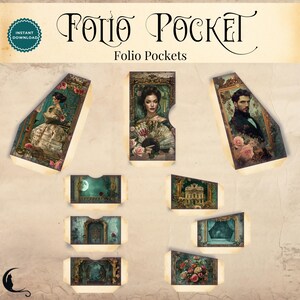 Opera Junk Journal Folio Kit, Printable Pocket Ephemera, Baroque Frame ...