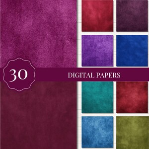Rich Jewel Toned Velvet Background Digital Paper, Luxurious Textures ...