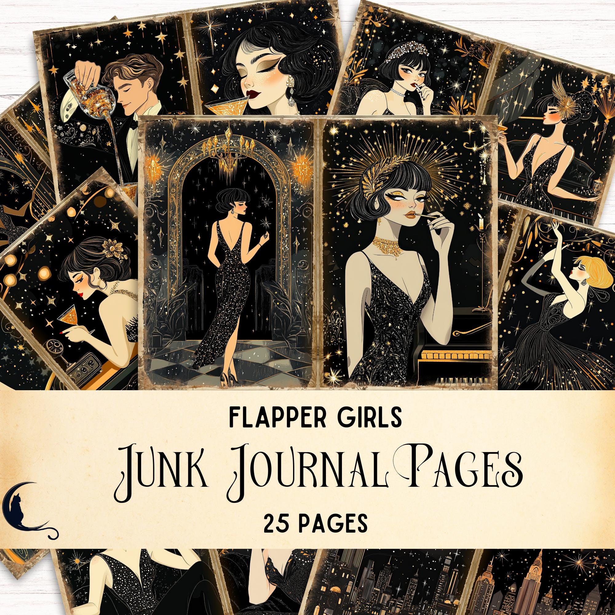 Roaring Twenties Flapper Girls Junk Journal Kit 1920s Vintage Flapper ...