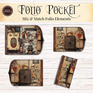 Cold Case Junk Journal Folding Folio Kit, Mystery Case File, Scrapbook ...