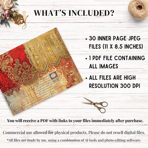 Vintage Indian Sari Scraps Collage Junk Journal Pages Antique Scrapbook ...